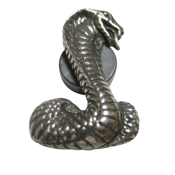 Kiola Designs | Other | Silver Toned Textured Cobra Snake Magnet | Poshmark